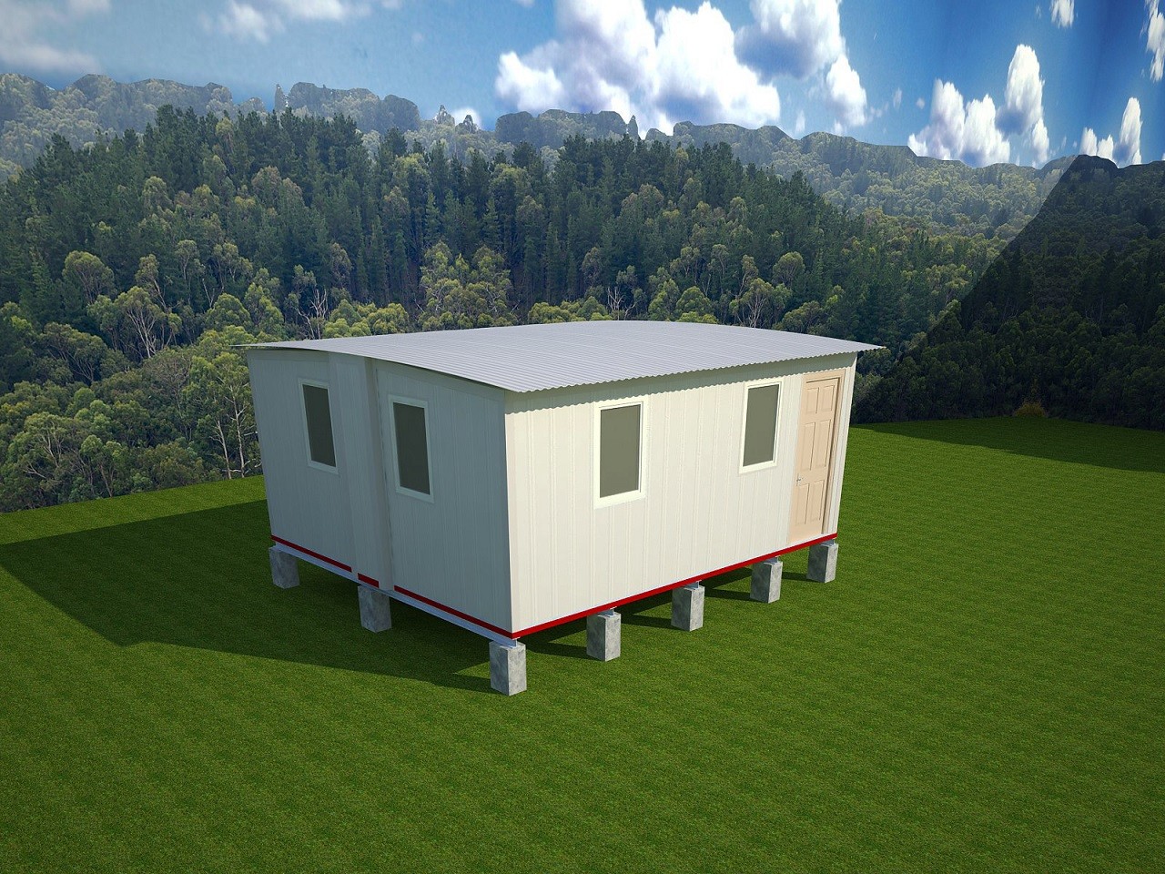 Billige Prefab Portable Gebäude Portable Notunterkunft Klapphaus ADU ...